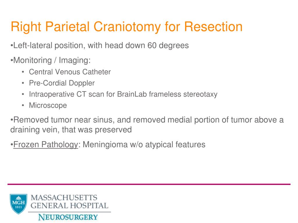 PPT - Advanced Intraoperative Imaging for Parasagittal Meningioma ...