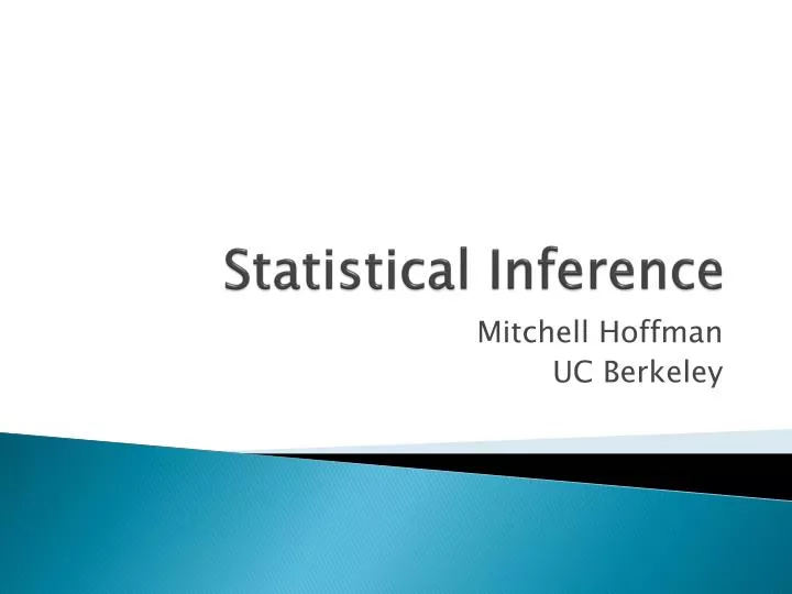 PPT - Statistical Inference PowerPoint Presentation, free download - ID ...