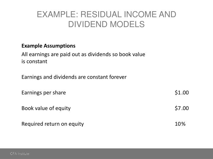 PPT - Residual Income Valuation: Valuing Common Equity PowerPoint ...