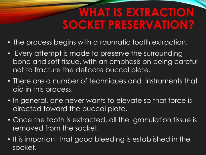 PPT - SOCKET PRESERVATION PROCEDURE AFTER TOOTH EXTRACTION PowerPoint ...