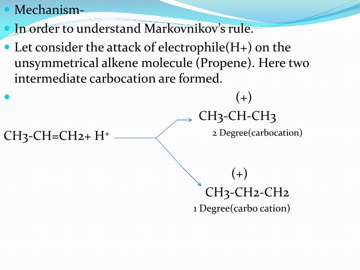 PPT - MARKOVNIKOV’S RULE PowerPoint Presentation - ID:1873703