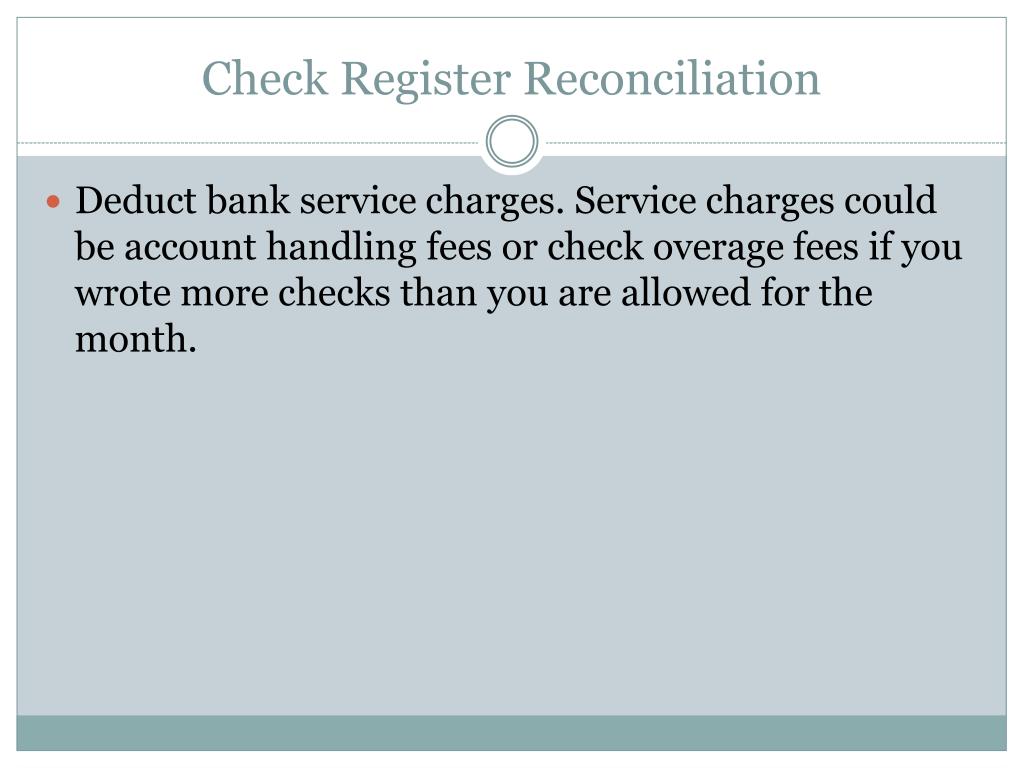 PPT - Bank Reconciliation PowerPoint Presentation, free download - ID ...