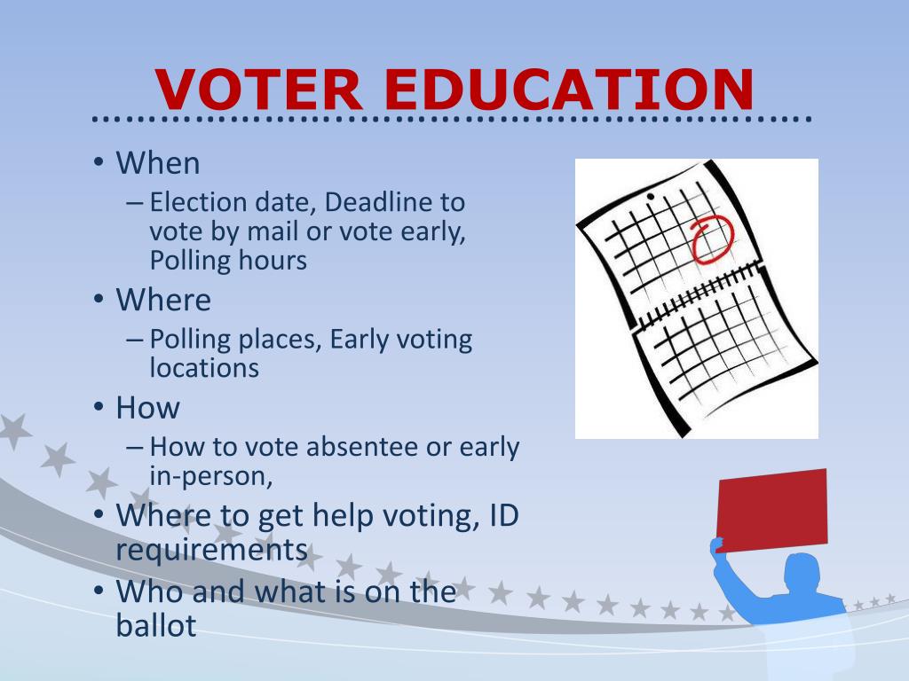 PPT - VOTER REGISTRATION AND VOTER EDUCATION FOR NONPROFITS September 9 ...