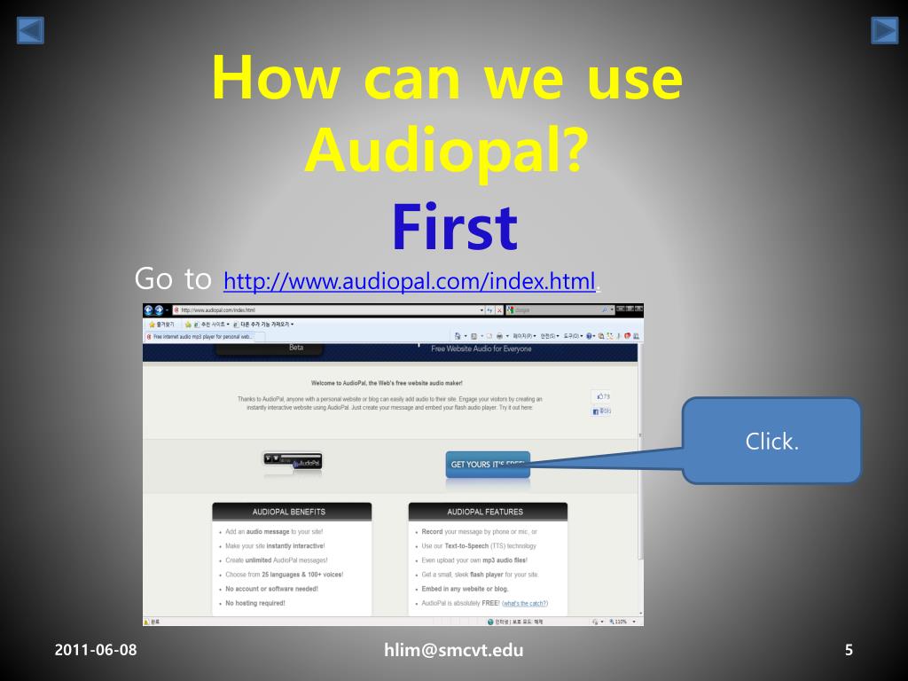 PPT - How to use Audiopal PowerPoint Presentation, free download - ID ...