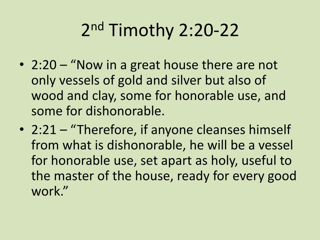 PPT - Honorable Vessels – The People God Uses PowerPoint Presentation ...