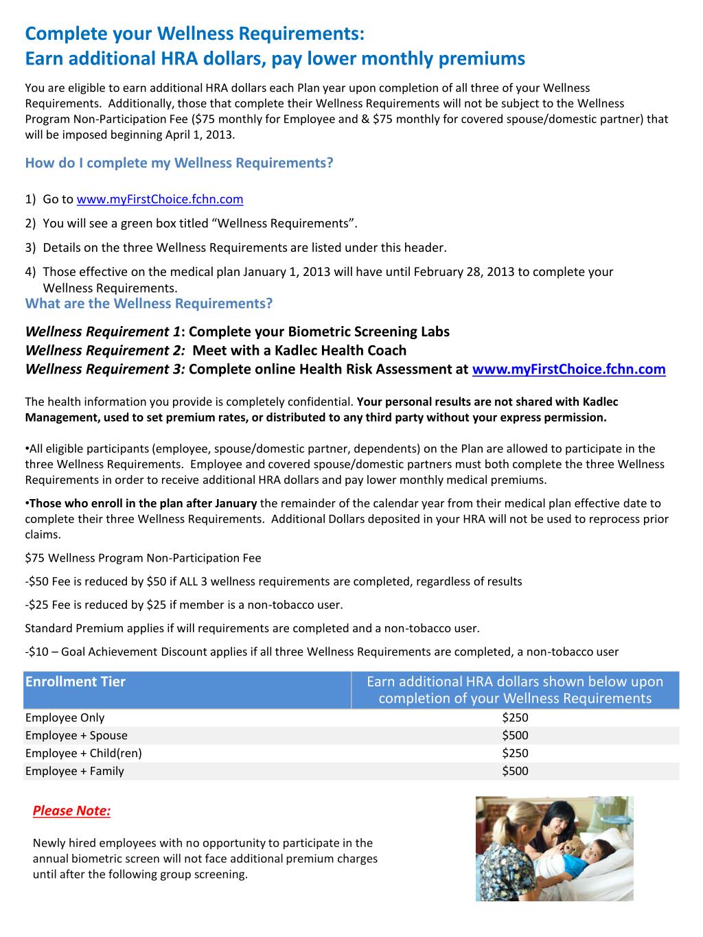 PPT - Complete your Wellness Requirements: Earn additional HRA dollars ...