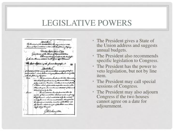 PPT - LEGISLATIVE POWERS PowerPoint Presentation, free download - ID ...