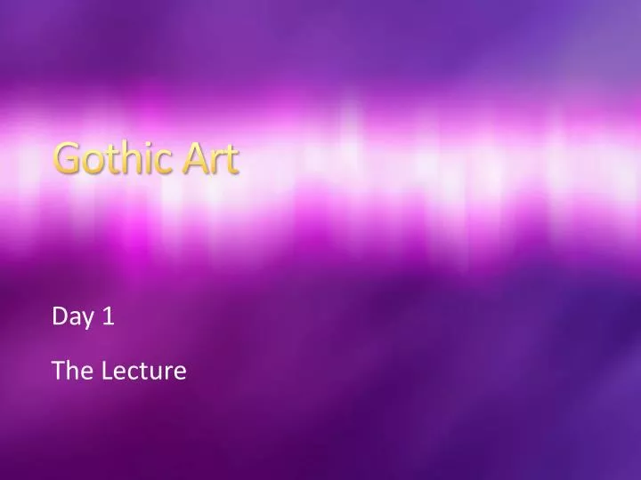 PPT - Gothic Art PowerPoint Presentation, free download - ID:1875116