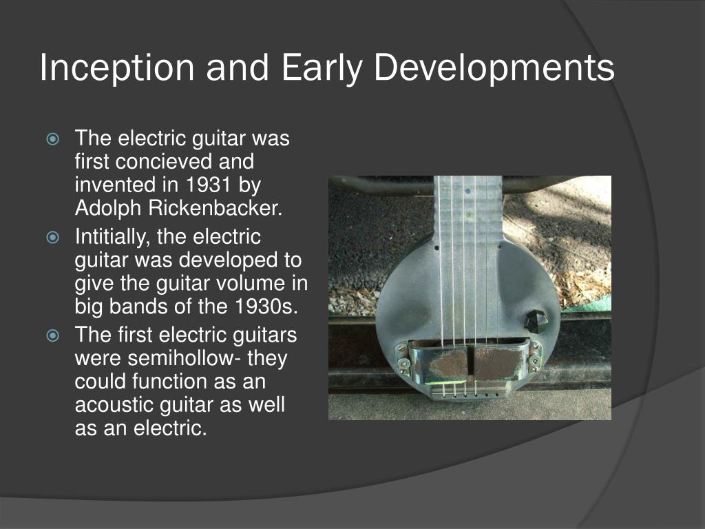 PPT - A history of the electric guitar PowerPoint Presentation, free ...