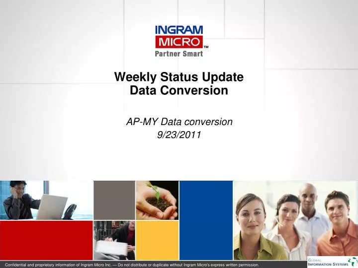 PPT - Weekly Status Update Data Conversion PowerPoint Presentation ...