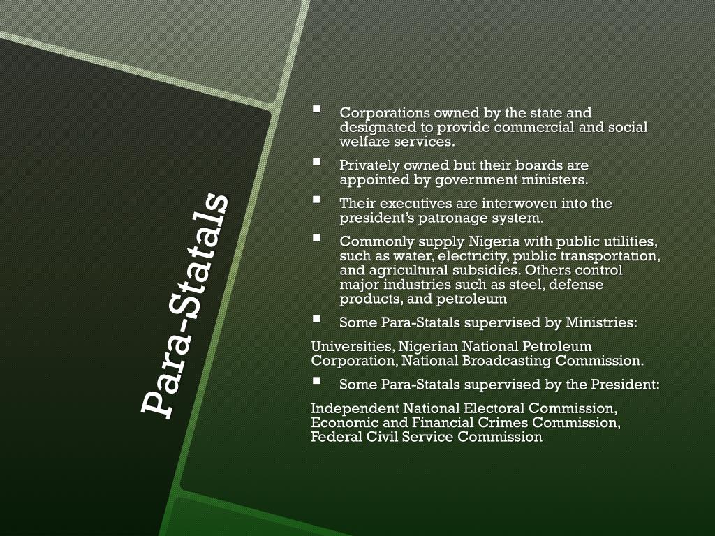 PPT - Nigeria Political Institutions PowerPoint Presentation, free ...