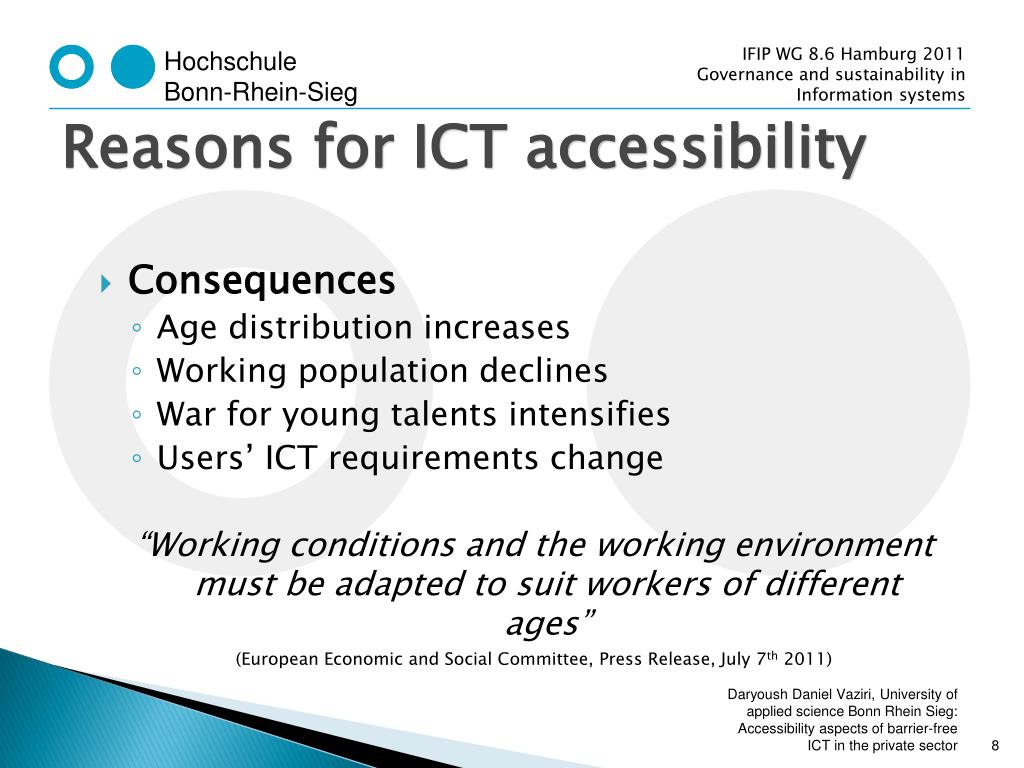 PPT - Sustainability aspects of barrier-free ICT in the private sector ...