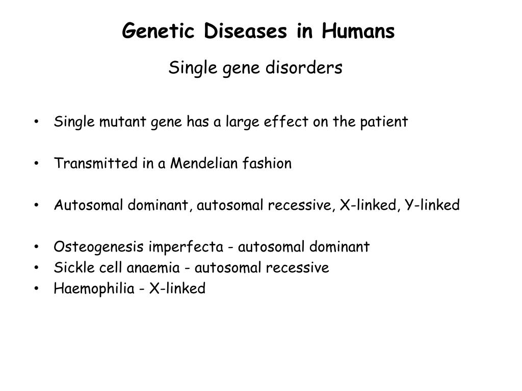 PPT - Molecular Basis of Genetic Diseases and Tools of Human Molecular ...