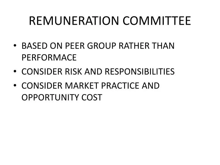 PPT - REMUNERATION COMMITTEE PowerPoint Presentation, free download ...