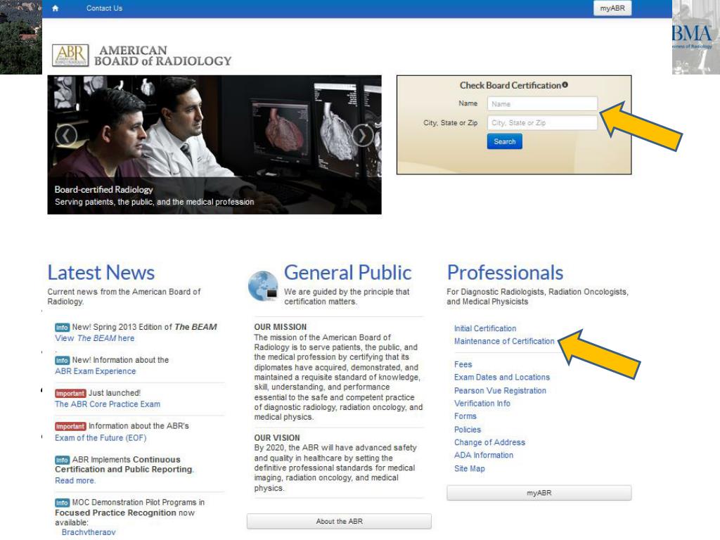 PPT - American Board of Radiology Maintenance of Certification (MOC ...