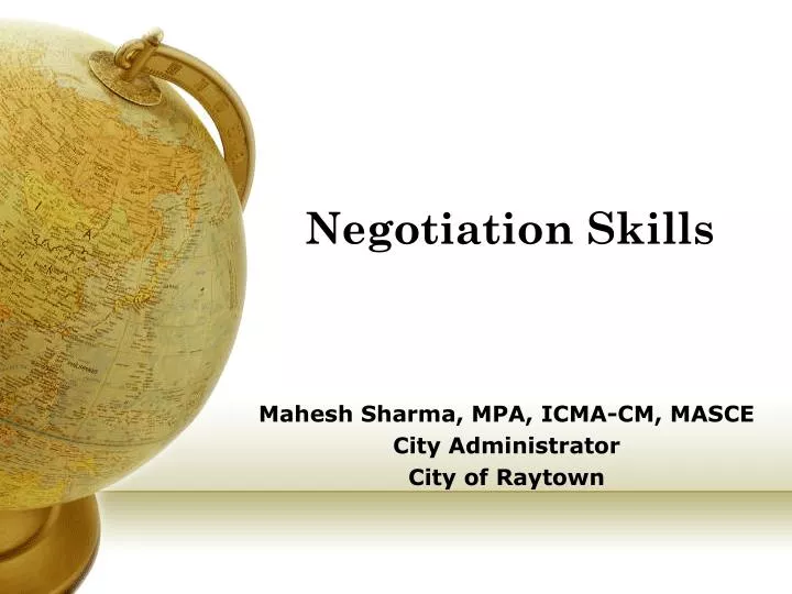 PPT - Negotiation Skills PowerPoint Presentation, free download - ID:1878552