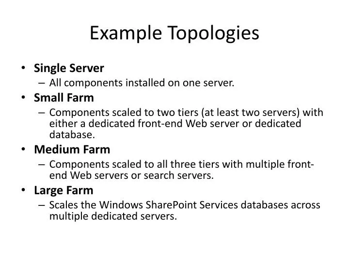 PPT - Example Topologies PowerPoint Presentation, free download - ID ...