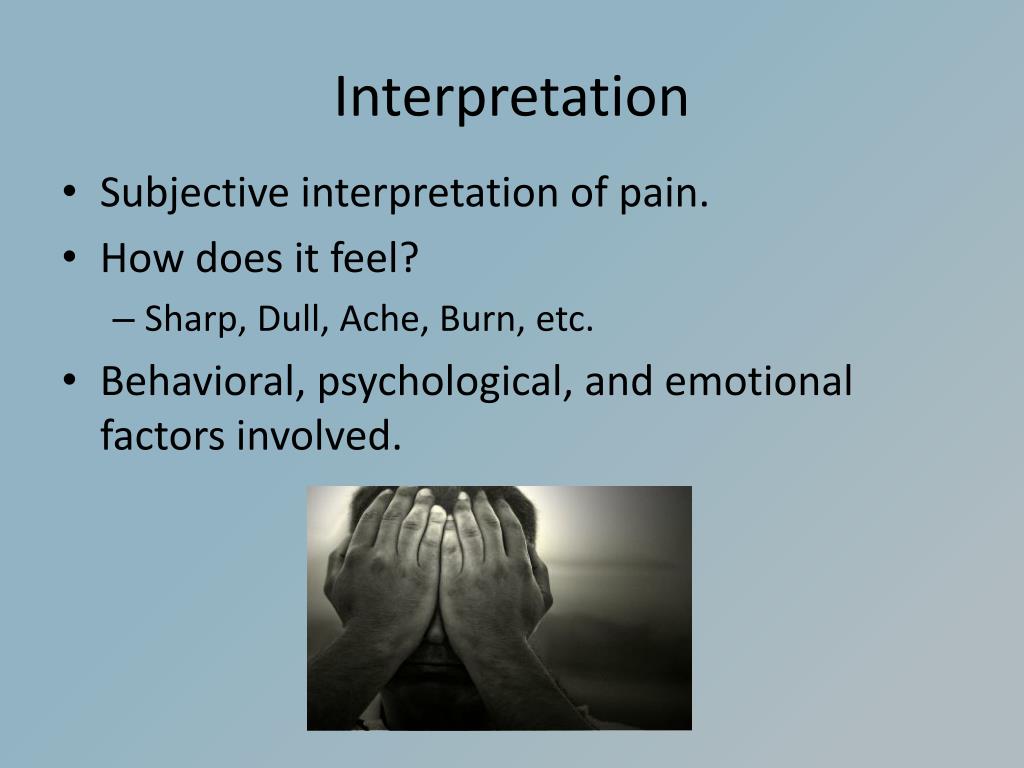 PPT - The Neurobiology of Pain PowerPoint Presentation, free download ...