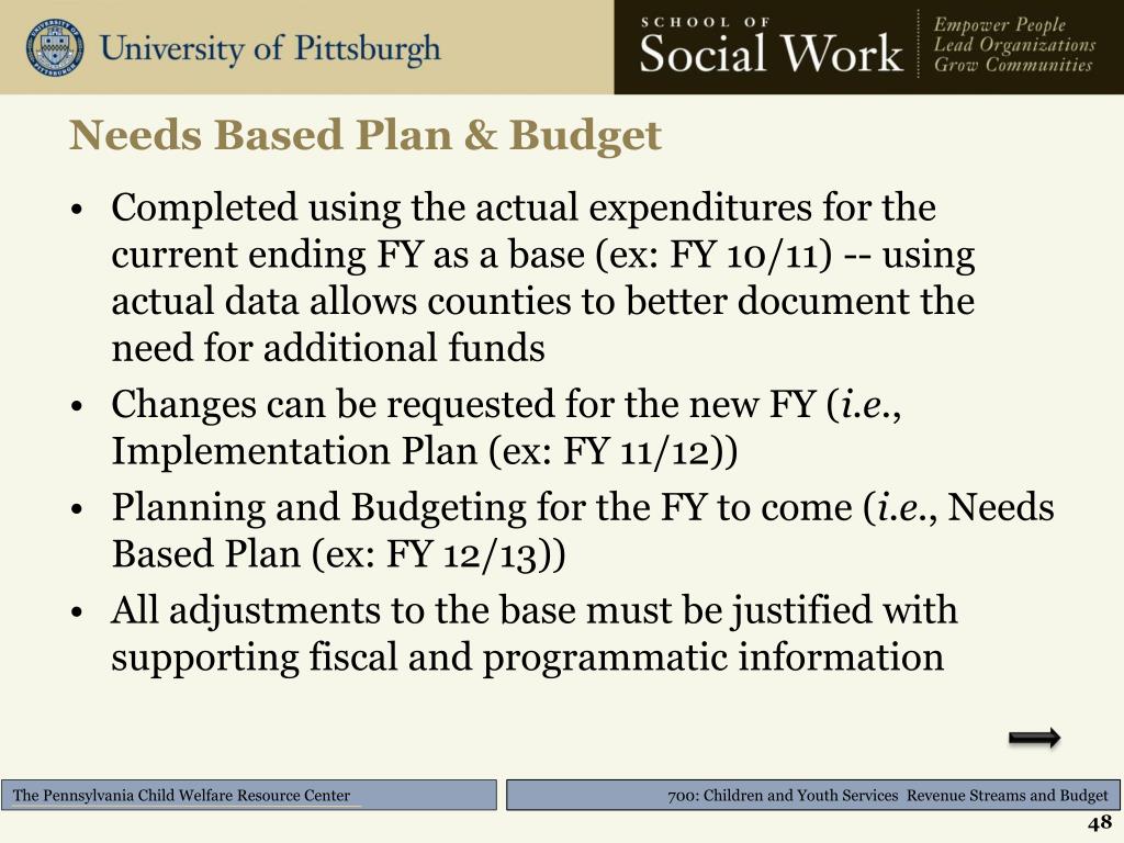 PPT - Children and Youth Services Revenue Streams and Budget ...