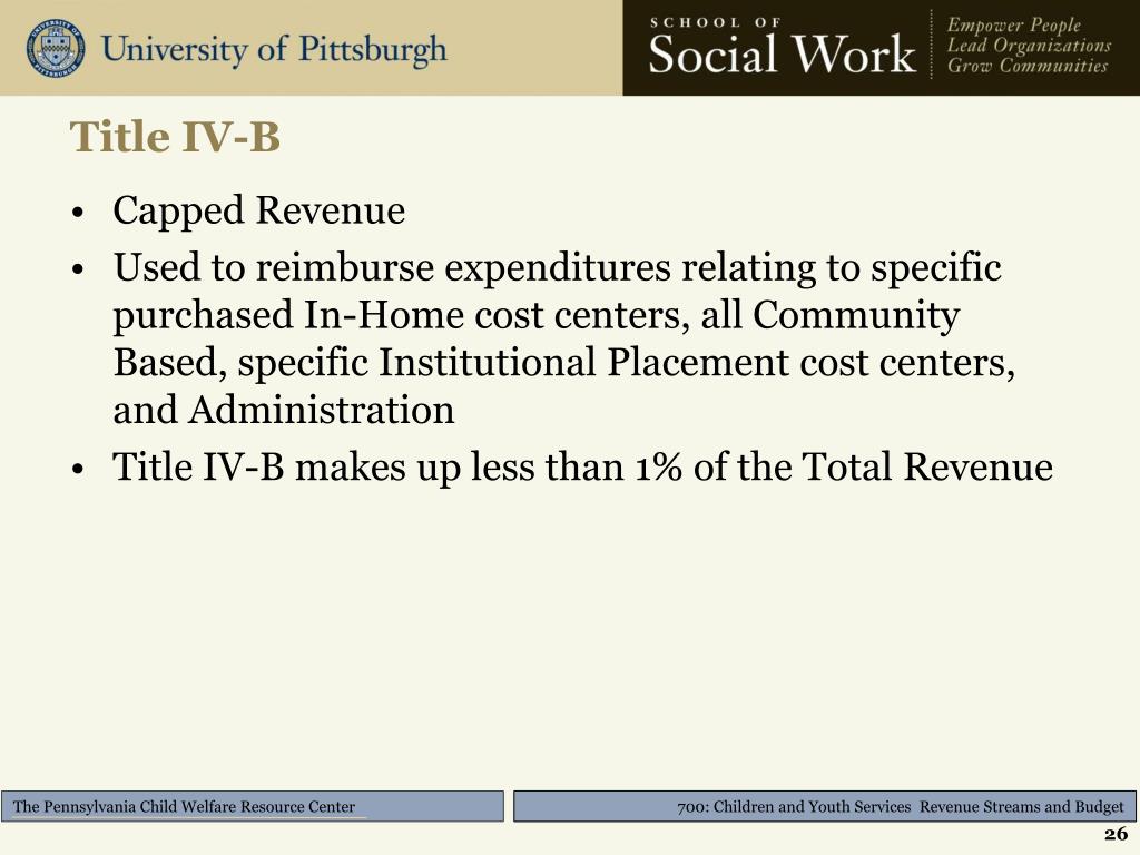 PPT - Children and Youth Services Revenue Streams and Budget ...