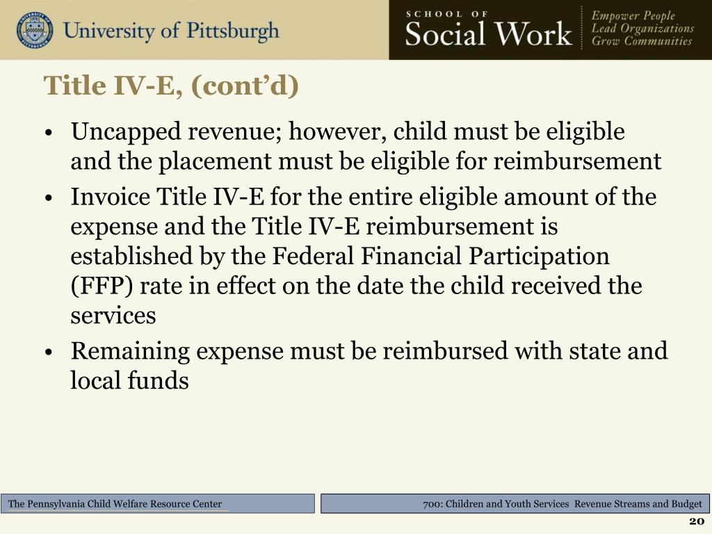PPT - Children and Youth Services Revenue Streams and Budget ...