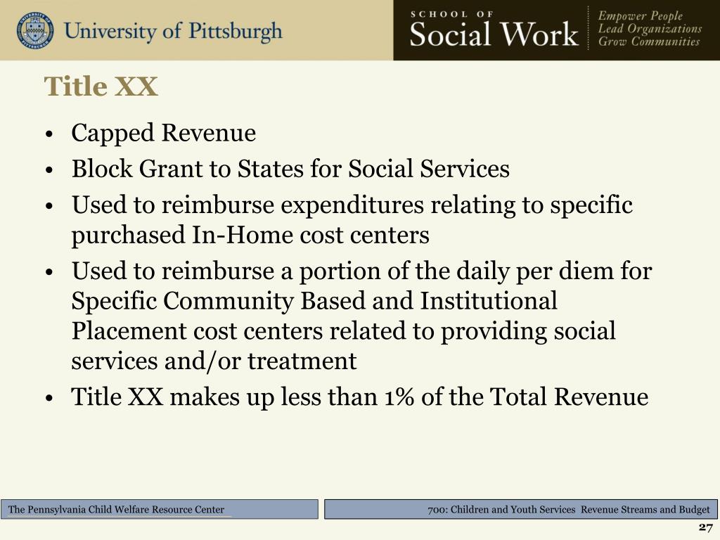 PPT - Children and Youth Services Revenue Streams and Budget ...