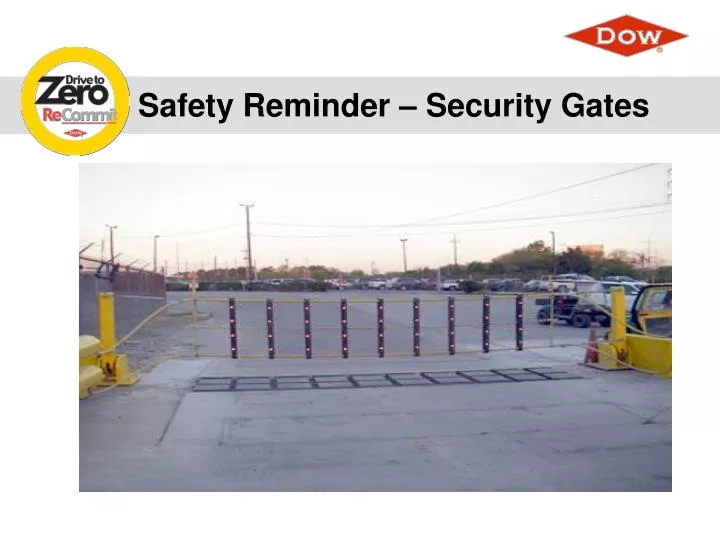 PPT - Safety Reminder – Security Gates PowerPoint Presentation, free ...