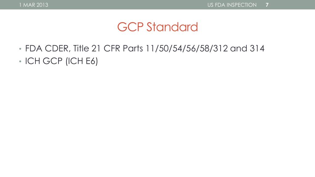 PPT - US FDA Foreign Inspection s; Clinical Investigators PowerPoint ...