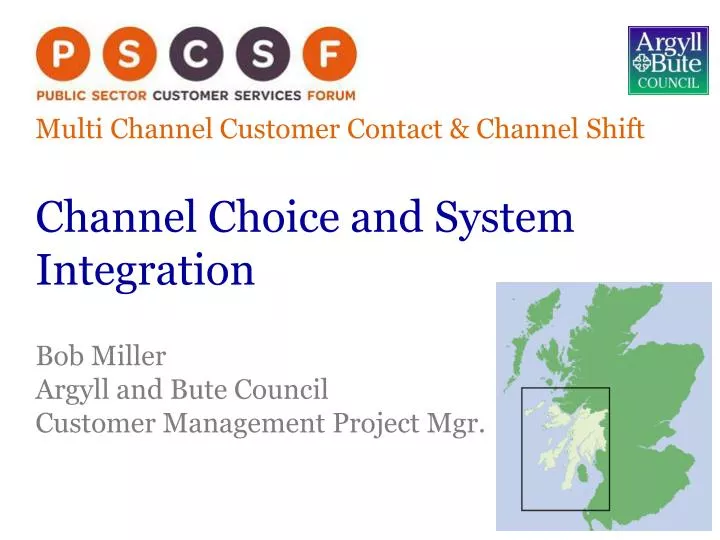 PPT - Multi Channel Customer Contact & Channel Shift Channel Choice and ...