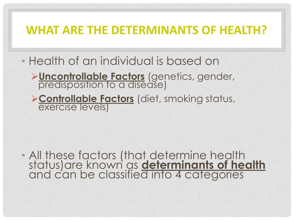Ppt Determinants Of Health Powerpoint Presentation Free Download