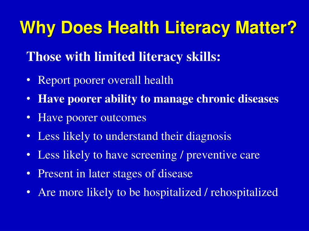 PPT - Techniques for Improving Health Literacy Among Low-Income and ...