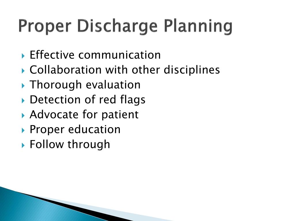 PPT - Discharge Planning in the Acute Care Setting PowerPoint ...