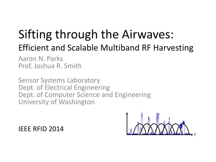 PPT - Sifting through the Airwaves: Efficient and Scalable Multiband RF ...