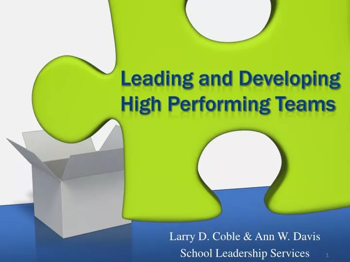 PPT - Leading and Developing High Performing Teams PowerPoint ...