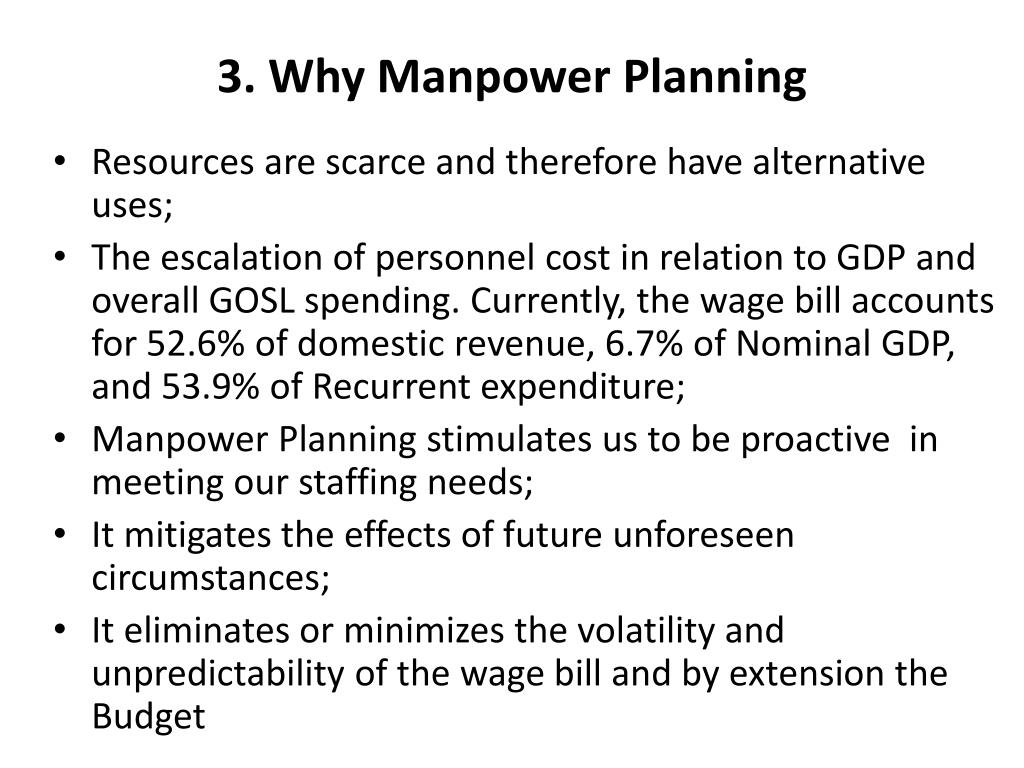 PPT - TOPIC: MANPOWER PLANNING PRESENTED BY: A.S. TUCKER, DIRECTOR, HR ...