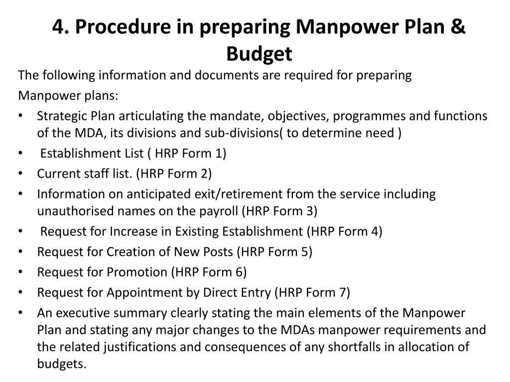 PPT - TOPIC: MANPOWER PLANNING PRESENTED BY: A.S. TUCKER, DIRECTOR, HR ...