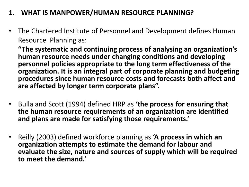PPT - TOPIC: MANPOWER PLANNING PRESENTED BY: A.S. TUCKER, DIRECTOR, HR ...