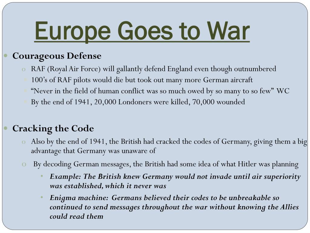 PPT - World War II The Road to War PowerPoint Presentation, free ...