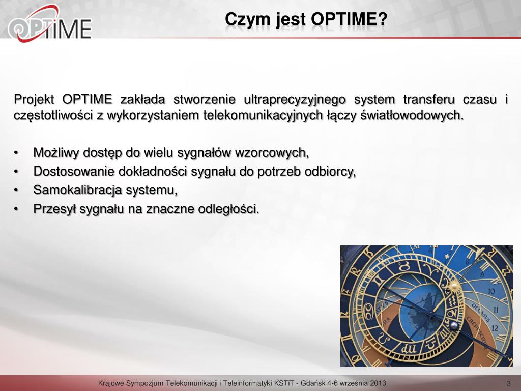 PPT - OGÓLNOPOLSKI SYSTEM DYSTRYBUCJI ATOMOWYCH WZORCÓW CZASU I ...