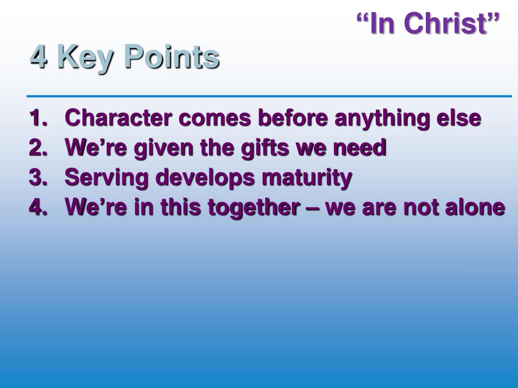 PPT - “Living out Faith In Christ – Maturity ” PowerPoint Presentation ...