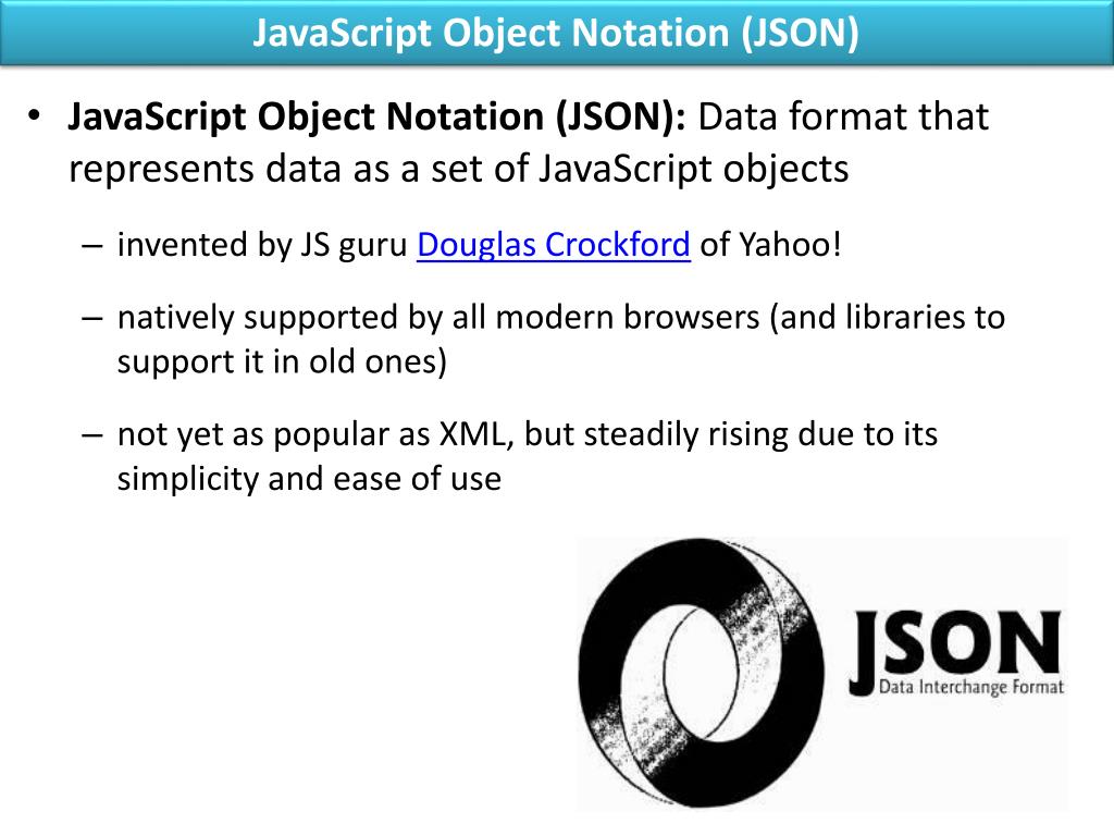 Ppt Extensible Markup Language Xml And Javascript Object Notation Json In Ajax Powerpoint