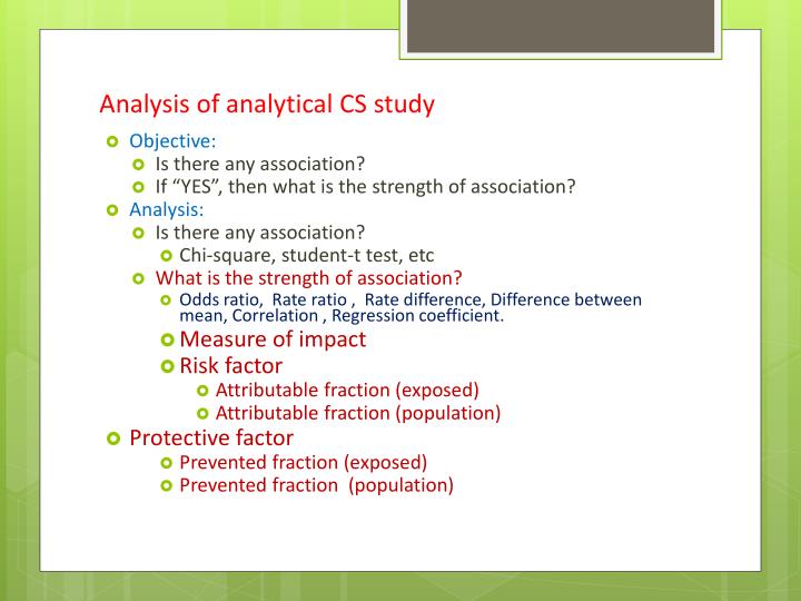 PPT - CROSS SECTIONAL STUDY PowerPoint Presentation - ID:1882043