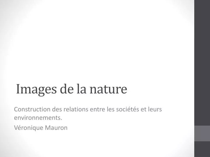 PPT - Images de la nature PowerPoint Presentation, free download - ID ...