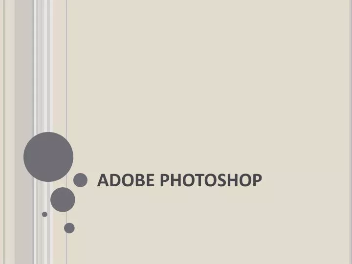 PPT - ADOBE PHOTOSHOP PowerPoint Presentation, free download - ID:1882396