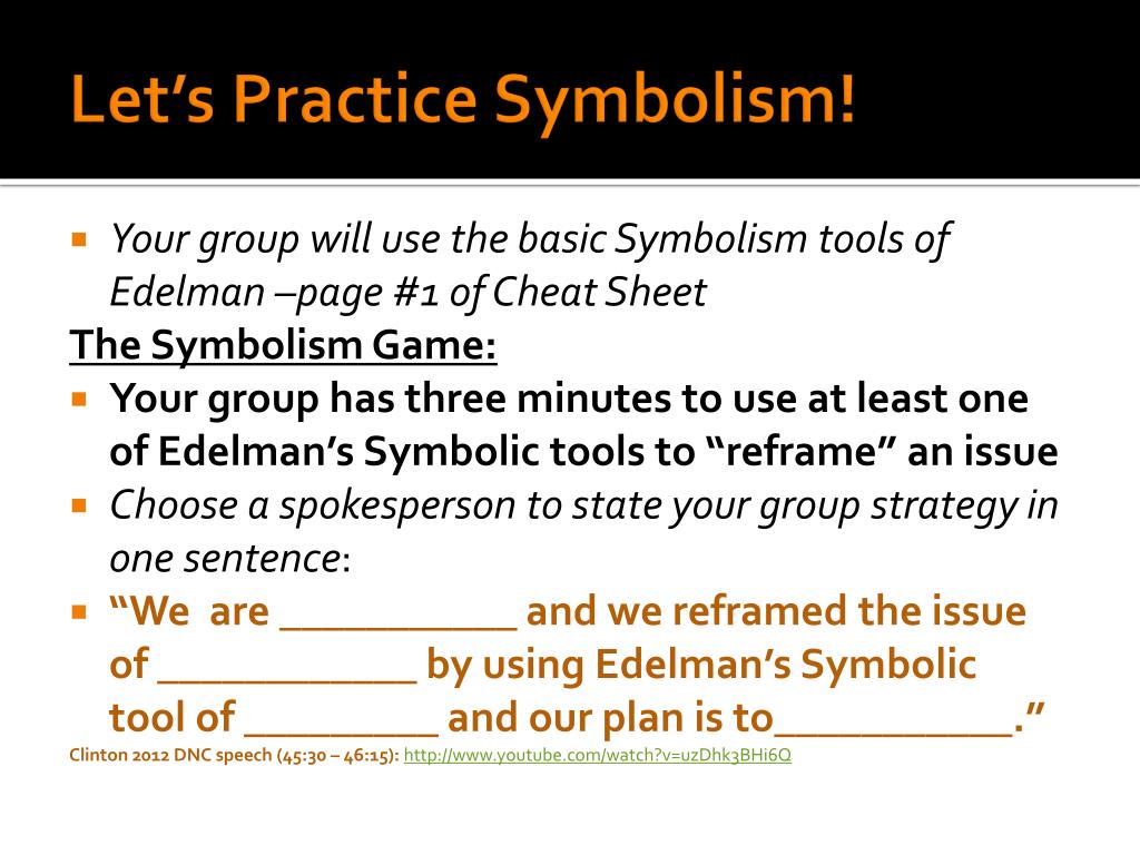 PPT - The Symbolic Uses of Politics Political lens, paranoia or genius ...