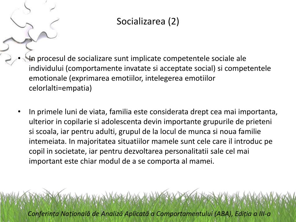 PPT - Importanta grupurilor de socializare in integrarea copiilor cu ...