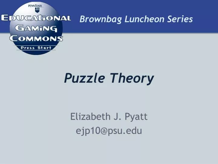 PPT - Puzzle Theory PowerPoint Presentation, free download - ID:1883164