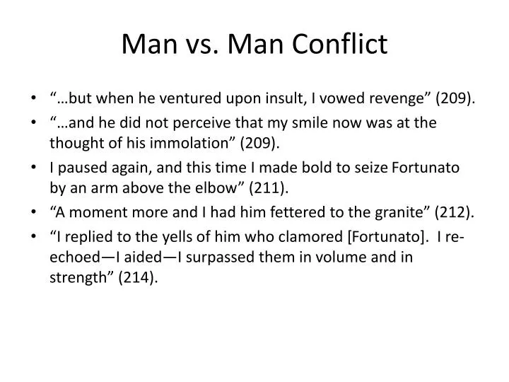 PPT - Man vs. Man Conflict PowerPoint Presentation, free download - ID ...