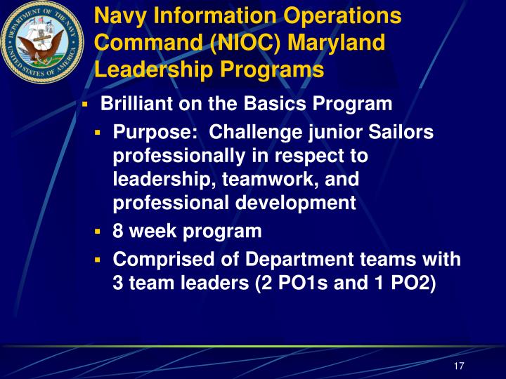 PPT - First Class Petty Officer Leadership Symposium 2010 PowerPoint ...