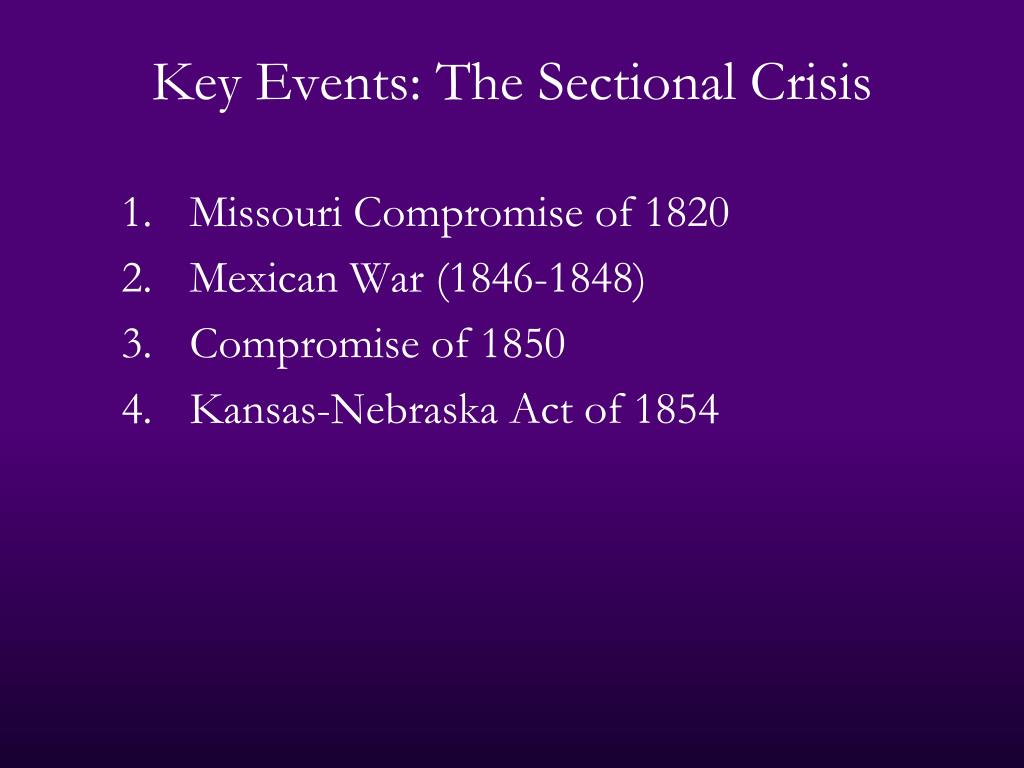 PPT - A Union in Peril: The Sectional Crisis of the Early Nineteenth ...